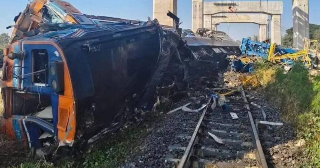Deadly Tragedy as Crane Collapse Smashes Train Carrying 195 Passengers ...